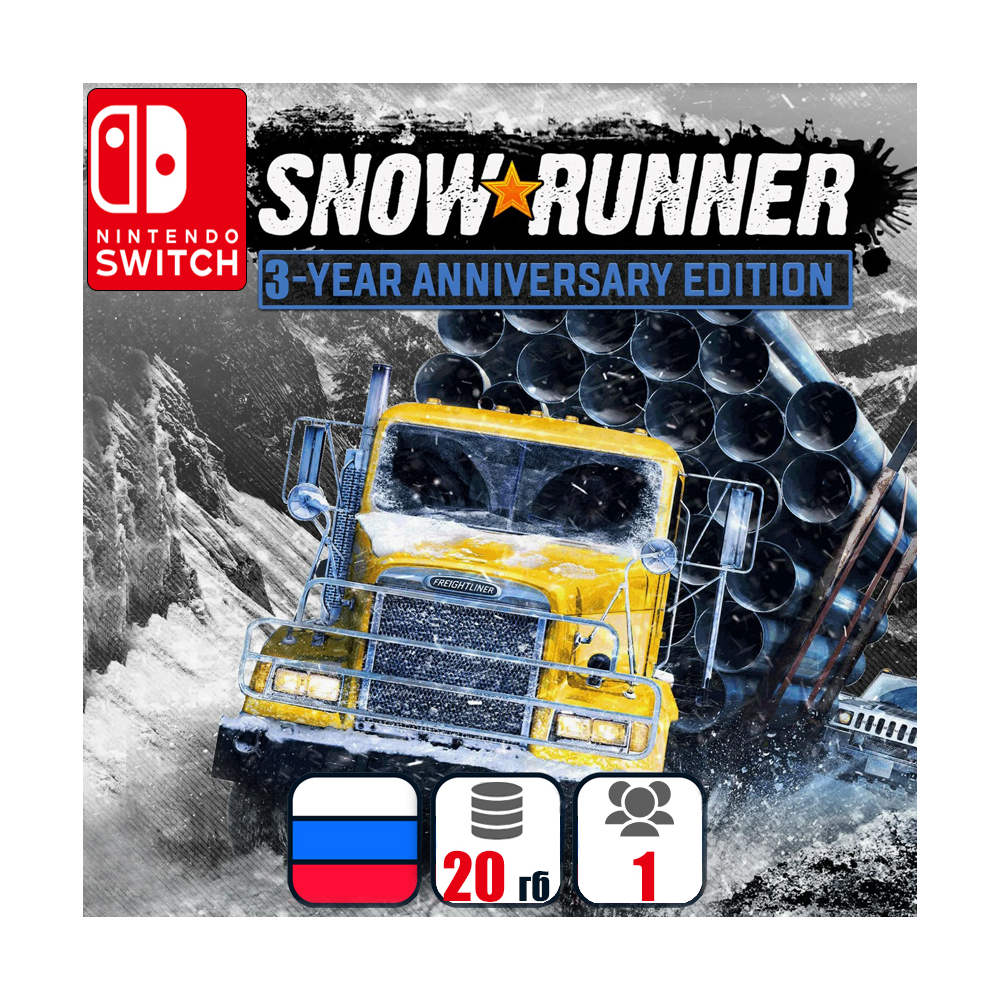 Купить активация SnowRunner (+dlc за 3 года) | Nintendo Switch дешево ...